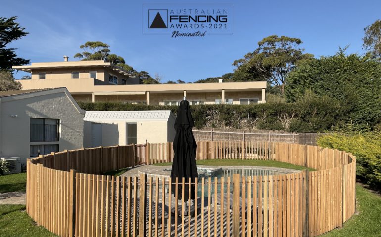 FENCING Awards 2021 nomination - Blackbutt Batten and Copper Pool fence ...